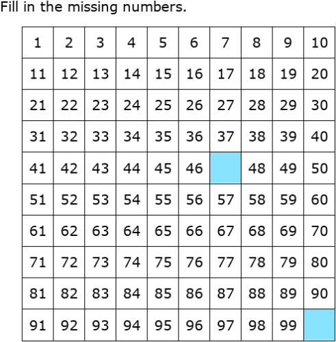 IXL - Counting on the hundred chart (Grade 1 maths practice)