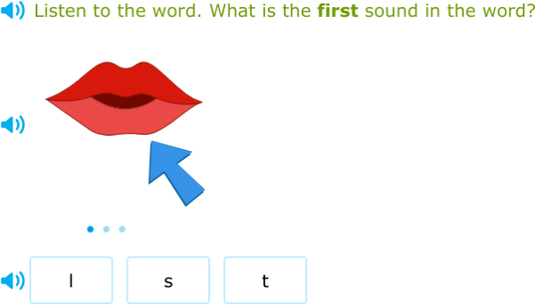 IXL - Identify the first, second and last sound in a word (Reception ...