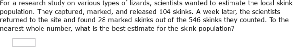 IXL - Estimate population size using proportions (Grade 8 maths practice)