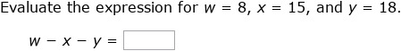 IXL - Evaluate multi-variable expressions (Grade 7 maths practice)