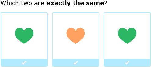 IXL - Same (Preschool maths practice)