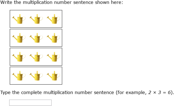 IXL - Multiplication sentences (Grade 2 maths practice)