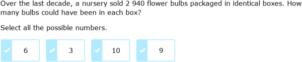 IXL - Divisibility rules: word problems (Grade 5 maths practice)