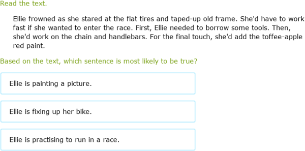 IXL - Draw inferences from a text (Grade 5 English practice)