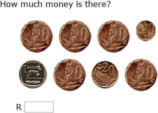 IXL - Count money - up to R10 (Grade 2 maths practice)