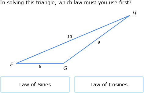 IXL - Solve a triangle (Grade 11 maths practice)