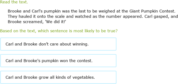 IXL - Draw inferences from a text (Grade 4 English practice)