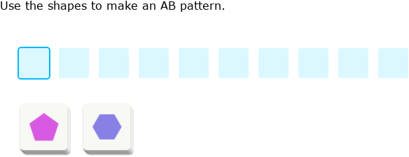 IXL - Make a repeating pattern (Grade 5 maths practice)