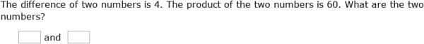 IXL - Find two numbers based on sum, difference, product and quotient ...