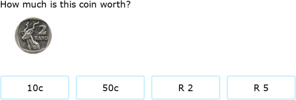 IXL - Coin values - R1, R2 and R5 coins (Preschool maths practice)