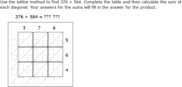 IXL - Lattice multiplication (Grade 5 maths practice)