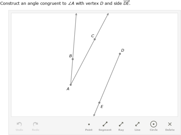 IXL - Construct a congruent angle (Grade 8 maths practice)