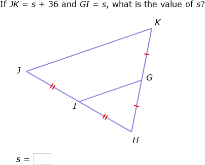 IXL - Midsegments of triangles (Grade 10 maths practice)