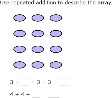 IXL - Write addition sentences for arrays - sums to 25 (Grade 2 maths ...