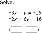 IXL - Solve simultaneous equations using any method (Grade 11 maths ...