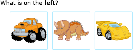 IXL - Left, middle and right (Preschool maths practice)