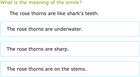 IXL - Determine the meanings of similes and metaphors (Grade 5 English ...