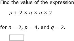IXL - Evaluate multi-variable expressions (Grade 6 maths practice)