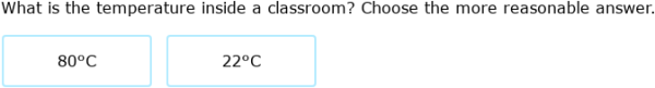 IXL - Reasonable temperature (Grade 3 maths practice)