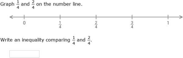 IXL - Graph and compare fractions on number lines (Grade 4 maths practice)