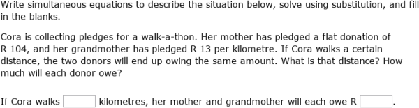 IXL - Solve simultaneous equations using substitution: word problems ...