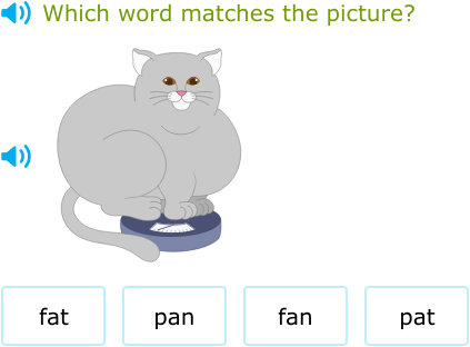 IXL - Choose the short a word that matches the picture (Grade 1 English ...