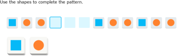 IXL - Complete a repeating pattern (Grade 5 maths practice)