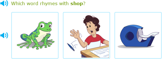 IXL - Choose the picture that rhymes with the word (Grade 2 English ...