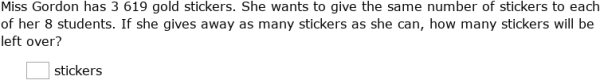 IXL - Divide by one-digit numbers: interpret remainders (Grade 5 maths ...