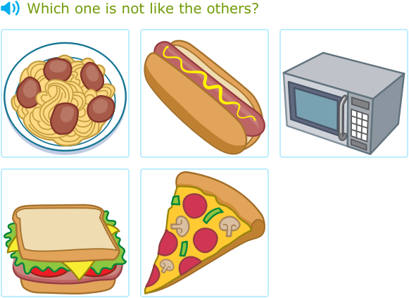 IXL - Which one is not like the others? (Reception English practice)
