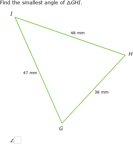 IXL - Angle-side relationships in triangles (Grade 10 maths practice)