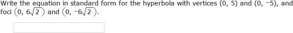 IXL - Write equations of hyperbolas in standard form (Grade 12 maths ...