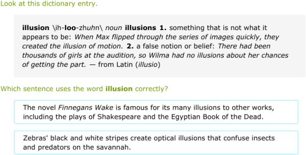 IXL - Use dictionary entries to determine correct usage (Grade 10 ...