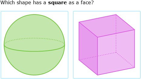 IXL - Identify faces of three-dimensional figures (Grade 4 maths practice)