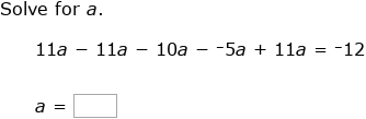 IXL - Solve equations involving like terms (Grade 8 maths practice)