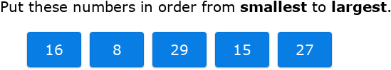 IXL - Put numbers up to 30 in order (Reception maths practice)