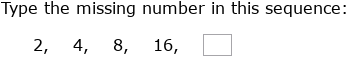 IXL - Complete a geometric number sequence (Grade 5 maths practice)