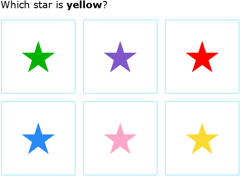 IXL - Classify shapes by colour (Reception maths practice)