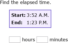 IXL - Elapsed time (Grade 5 maths practice)