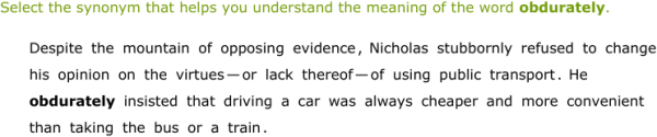 IXL - Determine the meaning of words using synonyms in context (Grade 9 ...