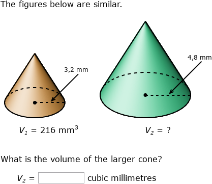 IXL - Volume and surface area of similar solids (Grade 9 maths practice)