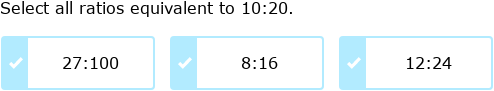 IXL - Identify equivalent ratios (Grade 7 maths practice)