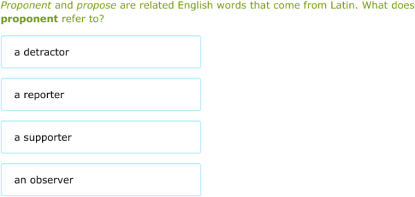 IXL - Use etymologies to determine the meanings of words (Grade 11 ...