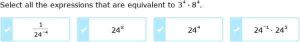 IXL - Identify equivalent expressions involving exponents (Grade 9 ...