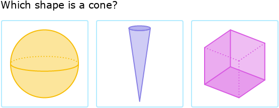 IXL - Cones (Reception maths practice)