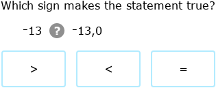 IXL - Compare rational numbers (Grade 7 maths practice)