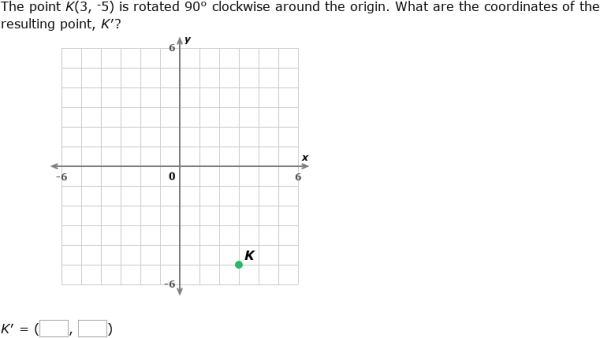 IXL - Rotations: find the coordinates (Grade 7 maths practice)