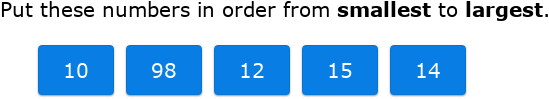 IXL - Put numbers in order (Grade 1 maths practice)