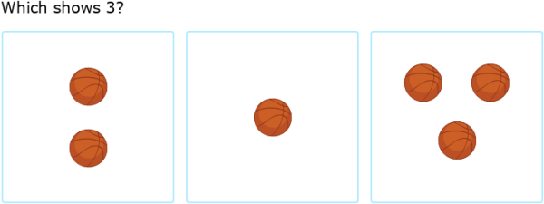 IXL - Represent numbers - up to 3 (Preschool maths practice)