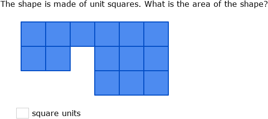 IXL - Area of figures made of unit squares (Grade 5 maths practice)